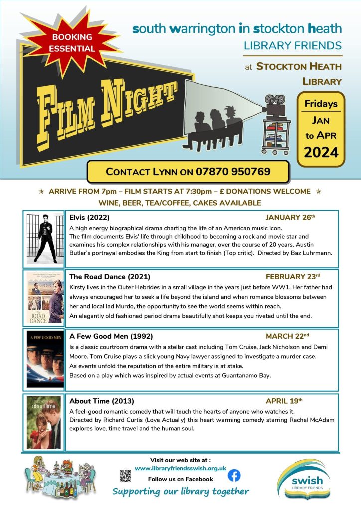 Film Club Night – Friends of the South Warrington Library in Stockton Heath