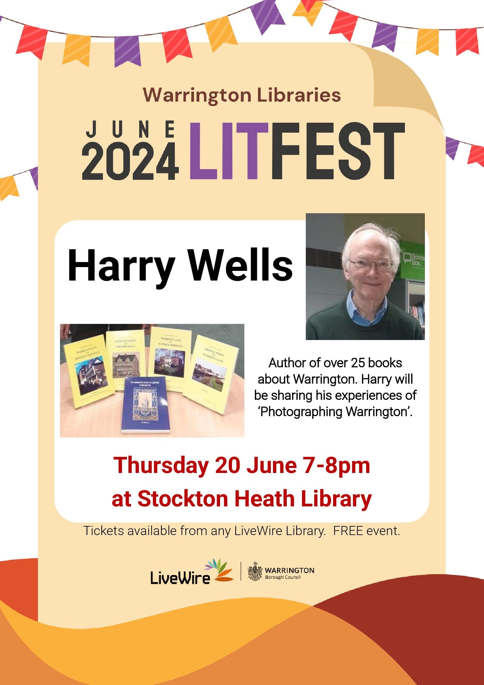 Lit Fest 2024 – Harry Wells – Friends of the South Warrington Library ...